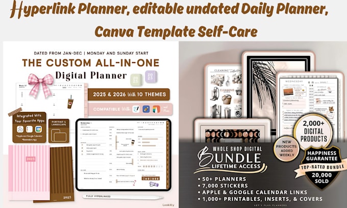 Design adhd hyperlink planner adhd planner adhd tracker canva ebook ...