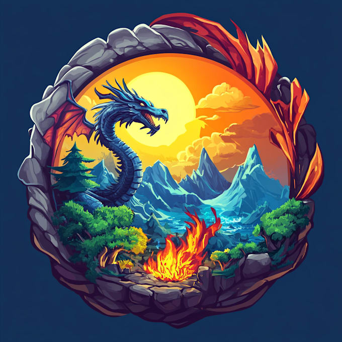 Make a fantasy or sci fi game logo for rpg, dnd twitch by Xiomarakeith ...