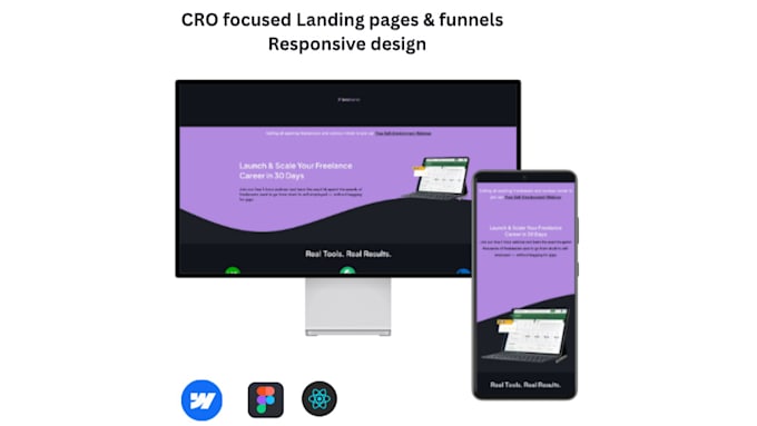 Create cro focused landing pages in webflow or react by Hamzausman_25 ...