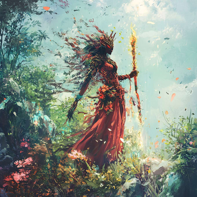 Illustrate your unique fantasy character art by Albeefap | Fiverr
