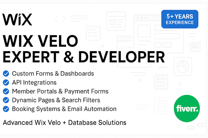 Design a stunning wix website with velo code and databases by Estherbolton | Fiverr