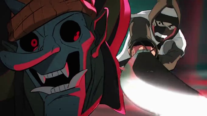 Do 2d music cartoon animation, youtube intro, fighting anime, lyrics ...