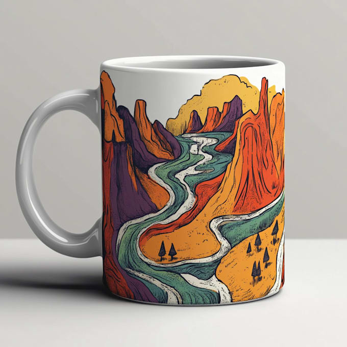 Make a custom mug design for you by Arionnaldwell | Fiverr