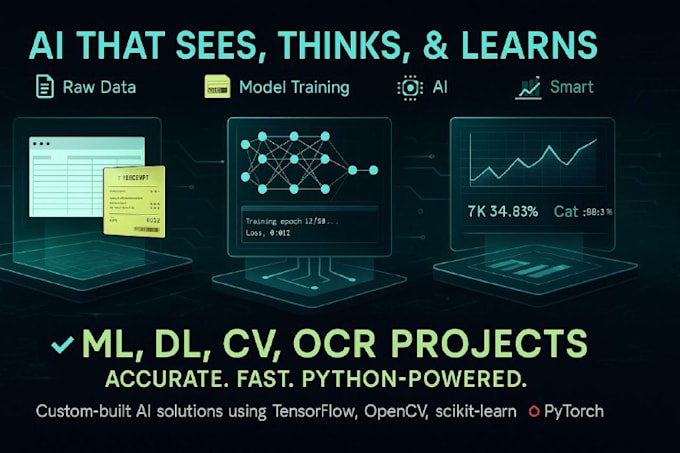 Do machine learning, deep learning, data science, computer vision ocr projects by Axis_ml | Fiverr