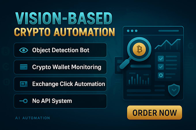 Do object detection, machine vision, exchange automation, wallet ...
