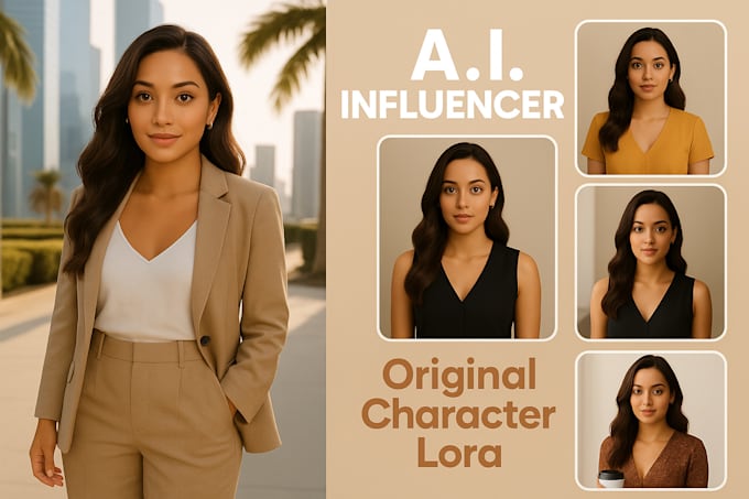 Create realistic ai influencer characters using flux lora and comfyui workflow