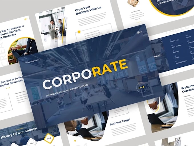 Create investor pitch decks and corporate powerpoint report for executives by Pptoffi | Fiverr