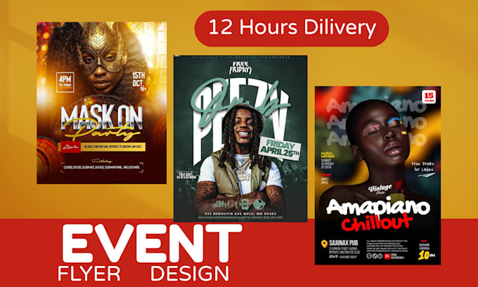 Design canva event flyer, promotional postcard, local business flyer ...