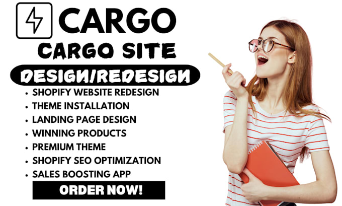 Design, redesign cargo builder website, cargo site builde, fix cargo ...