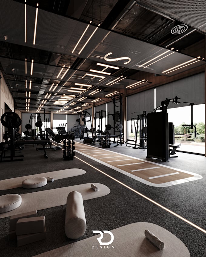 Design an elegant and unique gym interior by Paul_darryl6 | Fiverr