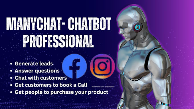 Build expert ai chatbot for social media platforms with manychat by Aloyin | Fiverr