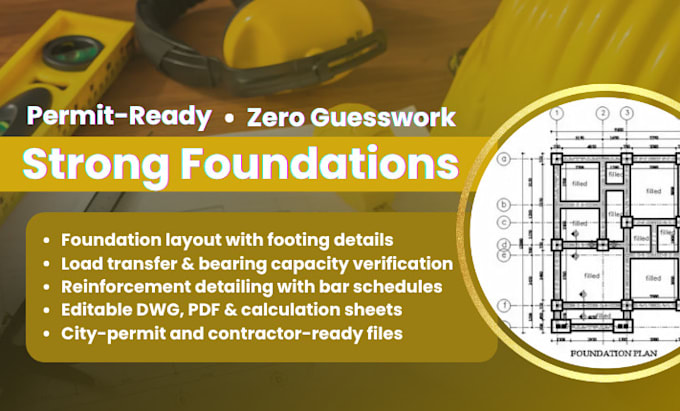 Design isolated, raft, and pile foundations with full details by Adams ...