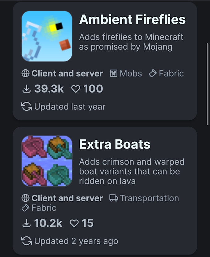 Create any minecraft fabric mod for you by Flaudro | Fiverr