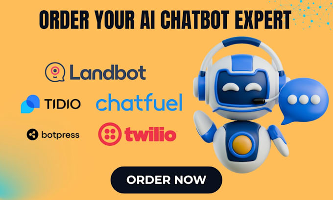 Setup ai chatbot automation manychat live landbot tidio chatfuel botpress twilio by Maxys_tech ...