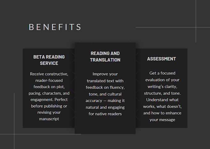 Provide a beta reading service by Anonymoreader | Fiverr