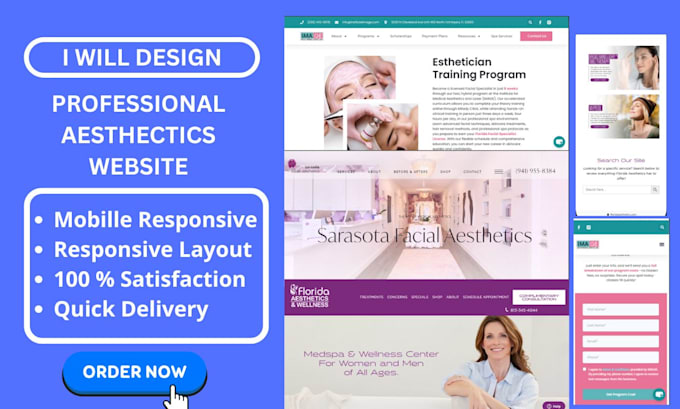 Design a modern, aesthetic website for your aesthetic business by ...