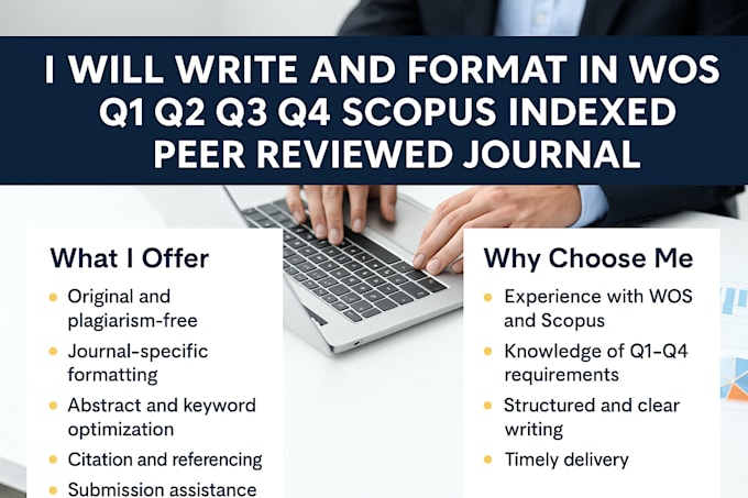 Write and format in wos ssci q1 q2 q3 q4 scopus indexed peer reviewed journal by Lucas_martin14 ...