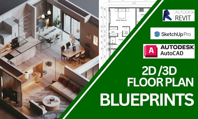 Design 2d 3d floor plan framing plan patio chief architect by Paul_design_ | Fiverr