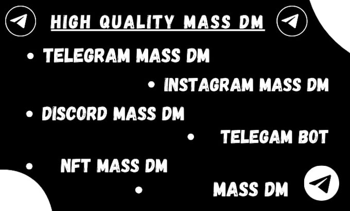 Do telegram mass dm, telegram invite, direct messages, crypto trading ...