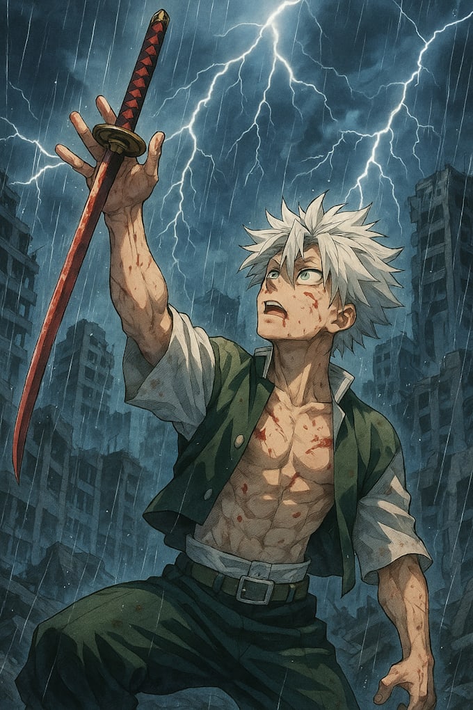 Custom demon slayer anime illustration with ai by Kncilustrasi | Fiverr