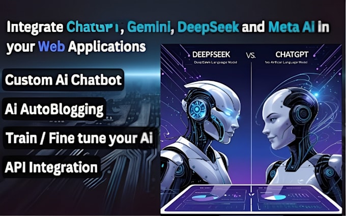 Develop ai website chatbot integration,deepseek, chatgpt api,custom ai solution by Millerellao ...