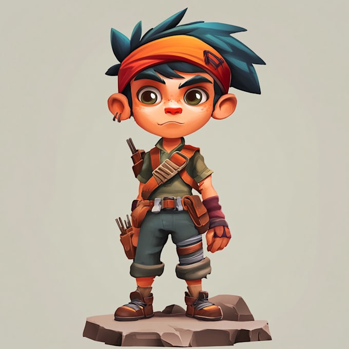 Create 2d game character, sprite sheet, animation by Dustin_pham2 | Fiverr