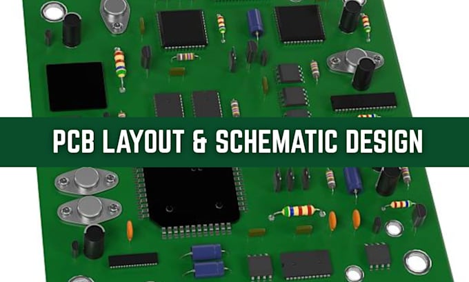 Pcb layout circuit schematic and pcb in easyeda and proteus 3d design ...