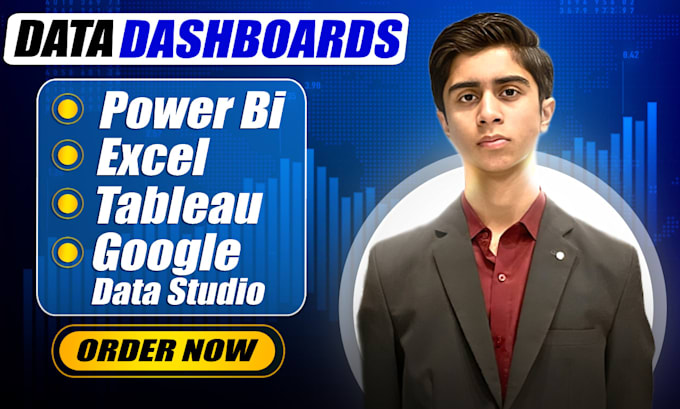 Create data dashboards using power bi, excel, tableau and google data by Ibrahimafsar_z | Fiverr