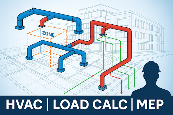 Review and pe stamped hvac, load calculation, mep design, solar panel permit by Engr_james ...