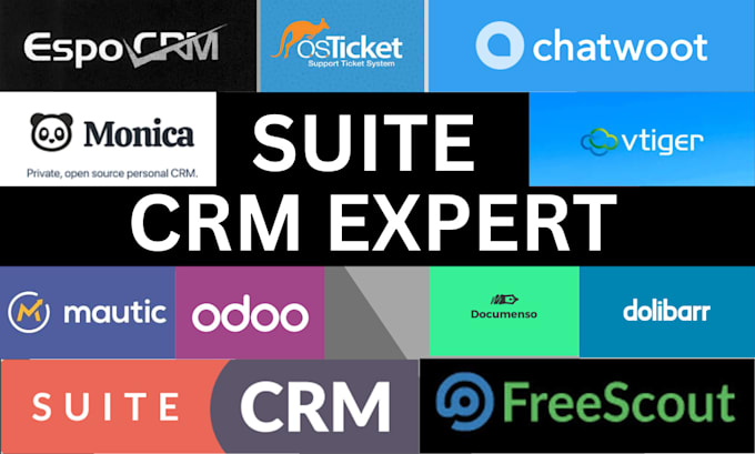 Set up suitecrm, vtiger, odoo, mautic, and open source crm systems by Generallumina | Fiverr