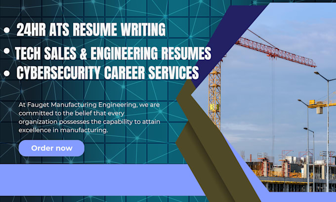 Tech sales, engineering, cybersecurity, ats resume, timber by Henrysmart222 | Fiverr