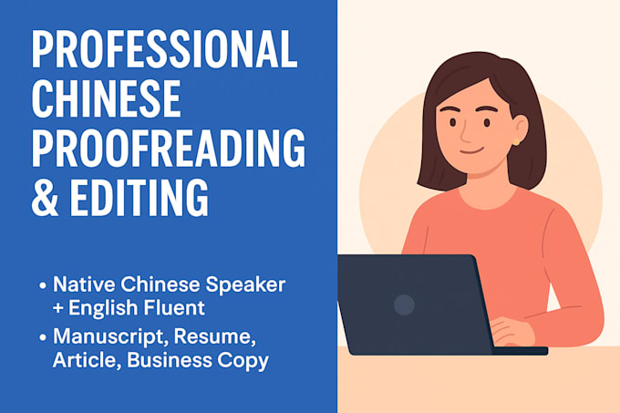 Proofread and edit your chinese text by Sharonkou | Fiverr