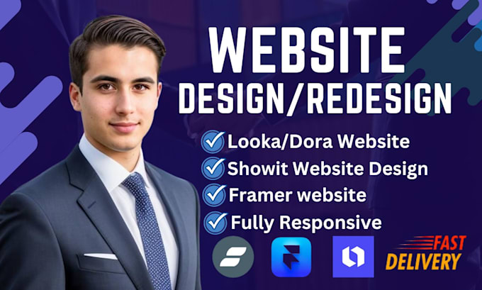 Design dora website, showit website, dorik, framer, looka, odoo website by Marvelousss10 | Fiverr