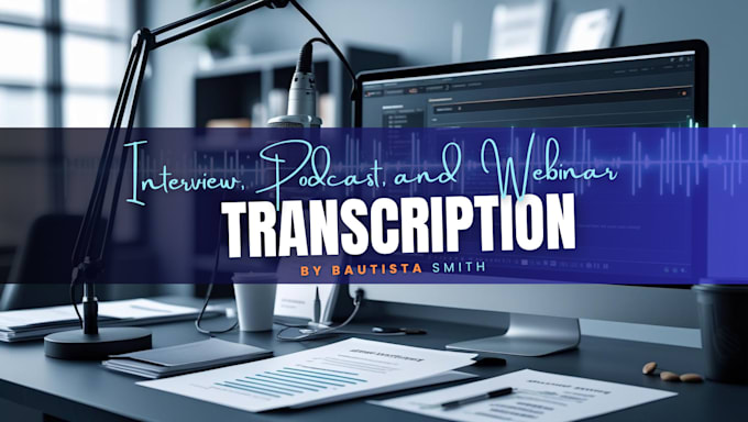 Do accurate audio or video to text interview transcription by Bautistasmith | Fiverr