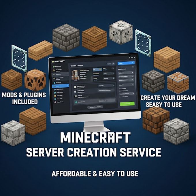 Setup a minecraft server for you, using or not modpack and plugins by Skbdev | Fiverr