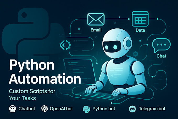 Create a custom python, task automation bot, openai, chatbot by Jessa_mallory | Fiverr