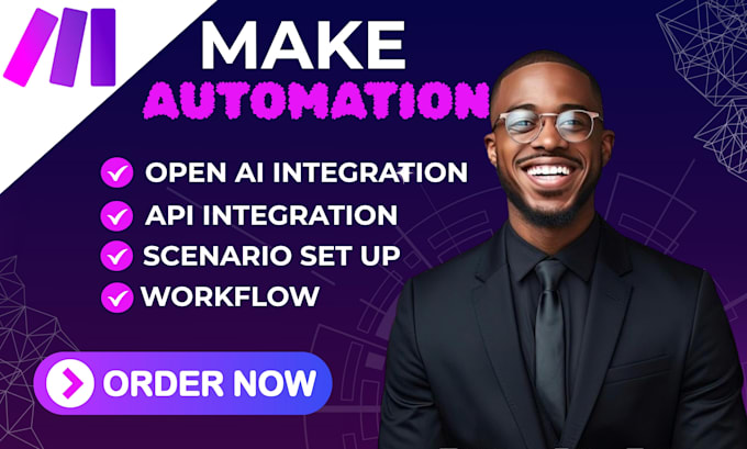 Make com automation made com make automation make com scenario integromat by Judo_designz | Fiverr