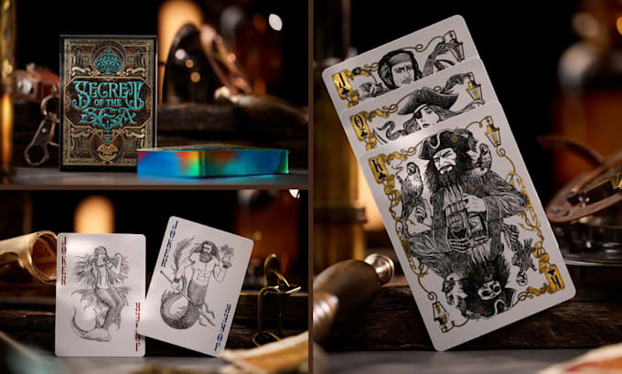 Custom playing cards design poker deck tarot tcg board game art or card template by ...