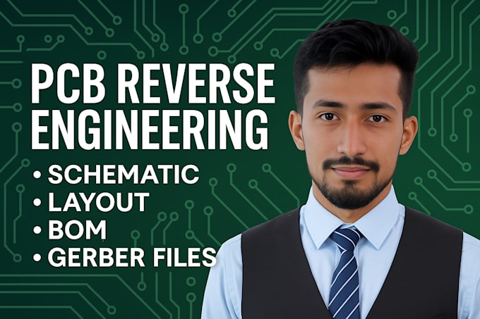 Reverse engineer any pcb and recreate schematics and layout by Engr_huzaifa3 | Fiverr