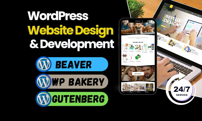 Develop wordpress website, beaver expert, wp bakery expert, and gutenberg blocks by Asadazim ...