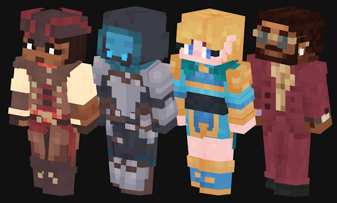 Make an original minecraft skin by Kolbiecrsnbot | Fiverr