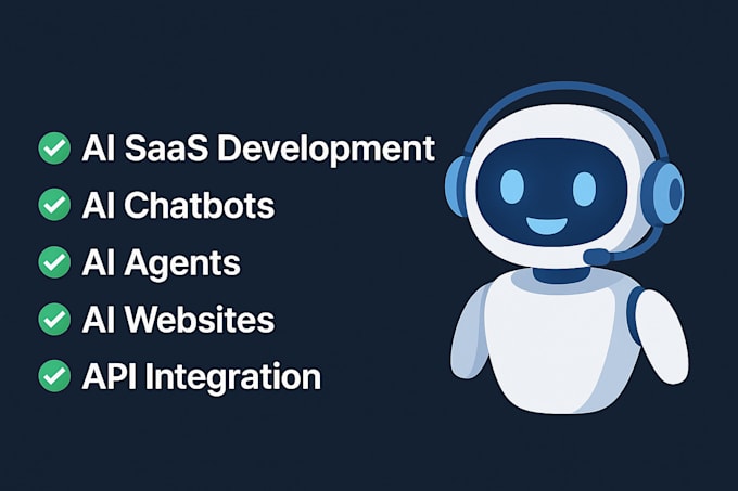 Do ai sass, ai website, ai software developer, ai agent ai chatbot by Rose_cathrine | Fiverr