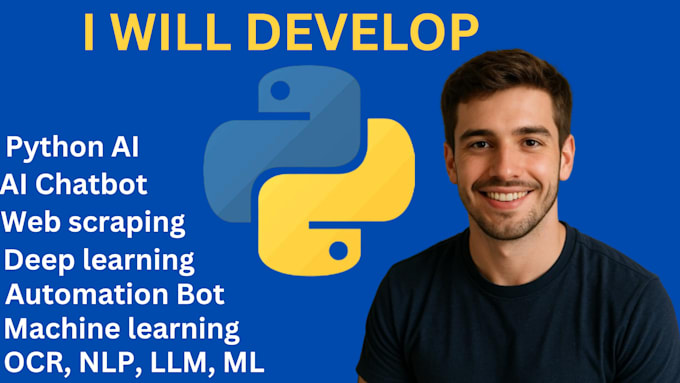 Develop cruixie, ai chatbot, ocr, nlp, llm, ml model, web scraper automation bot by L ...