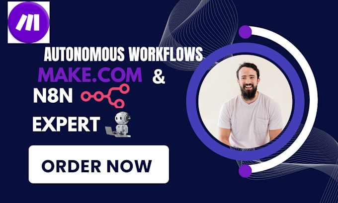 Build autonomous ai agent with n8n and make com automation by Williams0181 | Fiverr