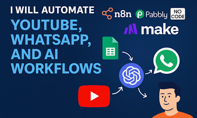 N8n youtube automation ai agent no code whatsapp fix workflow pabbly ai expert by Kelvin_peter24 ...