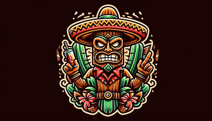 Design amazing mexican tiki logo with free source file by Patsy_reichel ...