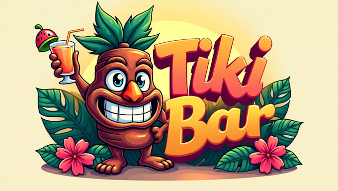 Design an awesome tiki bar mascot logo for your company by Jaman_jeme ...