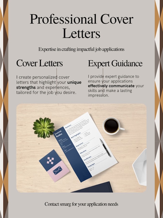 Craft a compelling and tailored cover letter for any job by Smartg3 ...
