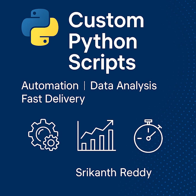 Create python scripts for data analysis by Iamsrikanth18 | Fiverr
