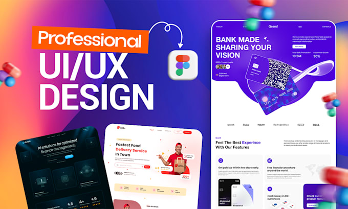 Do figma design modern figma website ui ux and high converting landing page by Skyonex | Fiverr
